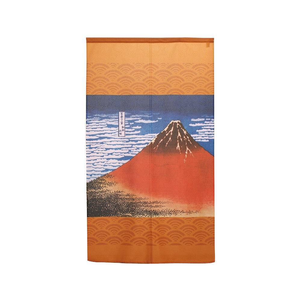 Hokusai "Red Fuji" Noren Curtain – OEM SOKO